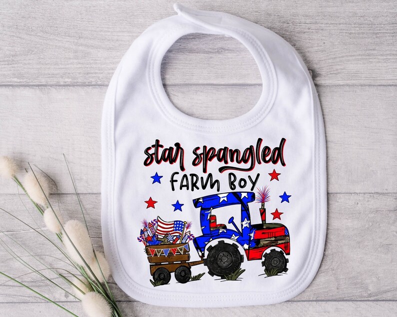 July 4th PNG Star Spangled Farm Boy Farming Png - Etsy