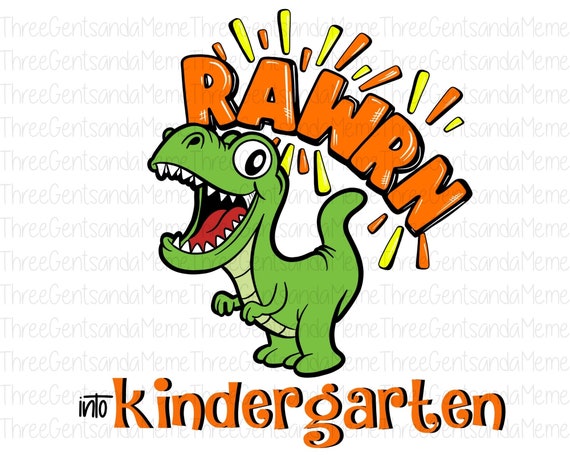 Dinosaur Back to School PNG Clipart 1st Day of School - Etsy Australia