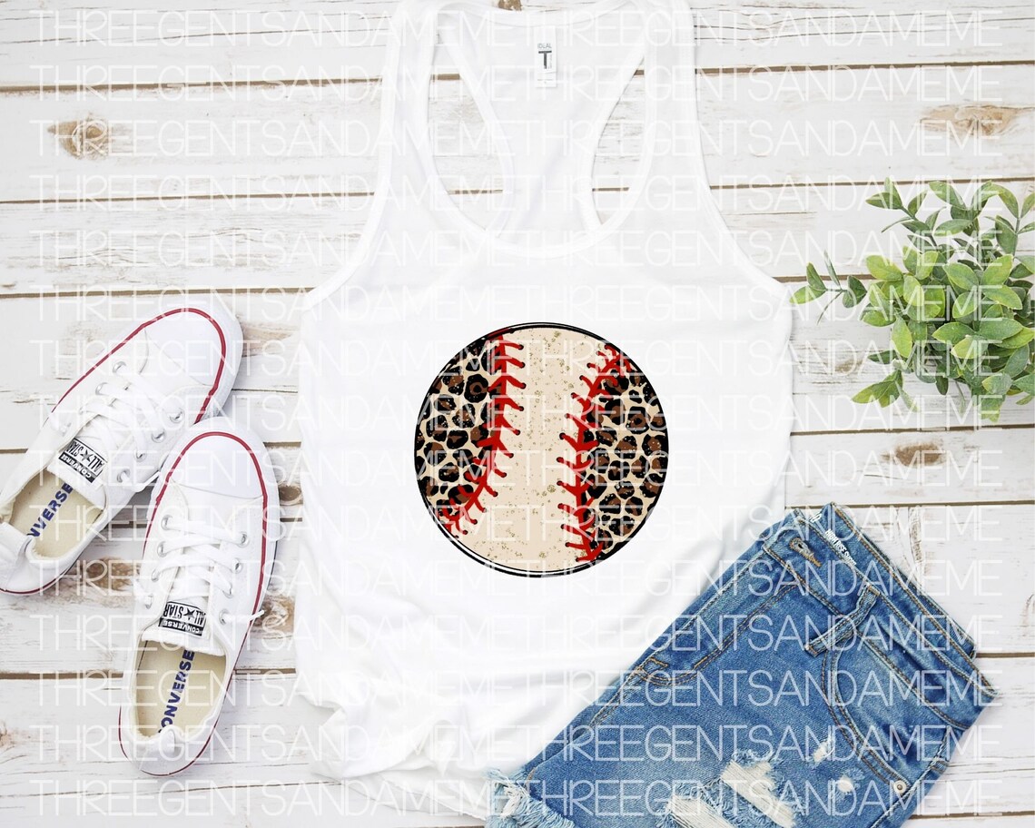 Cheetah Baseball Print Design, Teeball Png, Leopard Baseball ...
