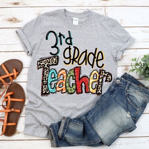 3rd Grade Teacher Instant Digital Download, PNG for Sublimation ...