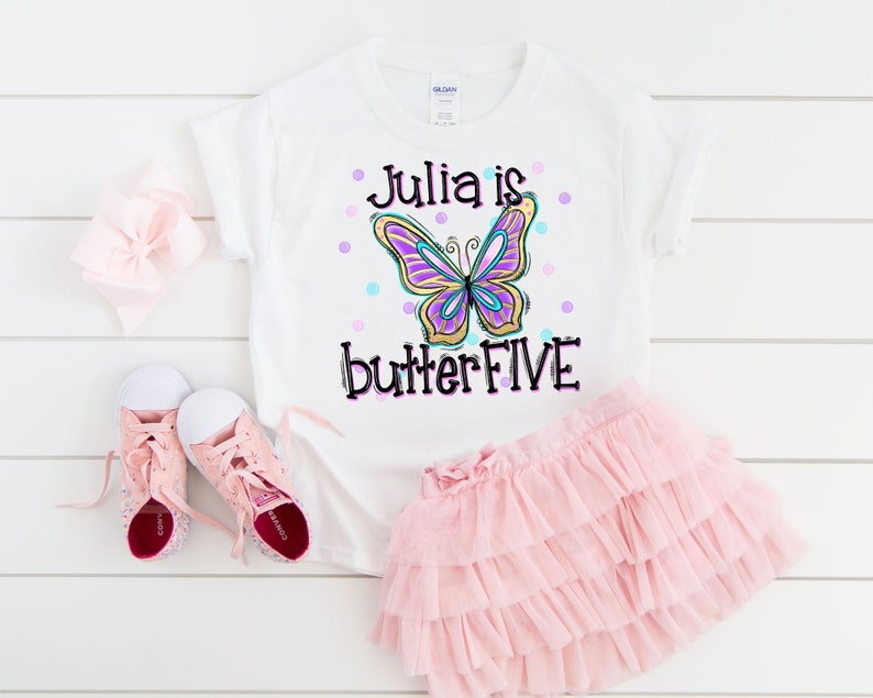 Turning Five Birthday Design Instant Digital Download PNG, Hand Drawn T ...