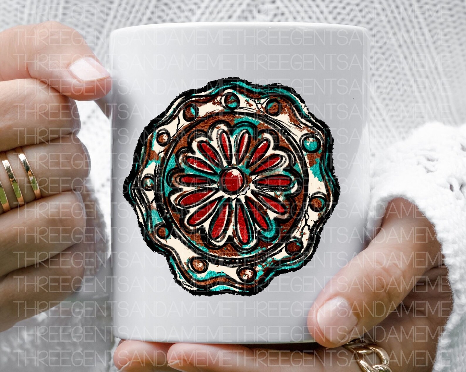 Western Concho Design PNG Download Stock Show Clipart | Etsy