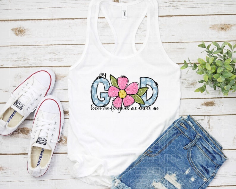 God DTF Transfer Printable PNG, Saved Christian Sublimation, Religious ...