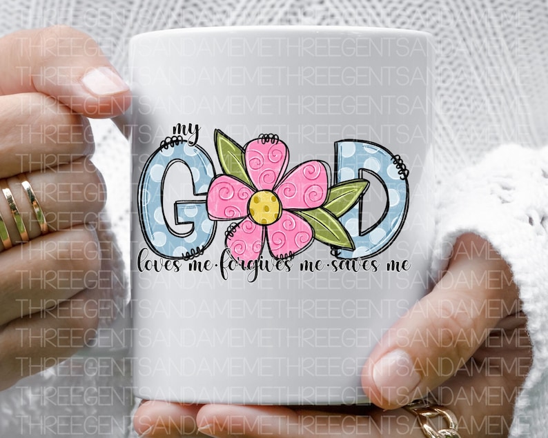God DTF Transfer Printable PNG, Saved Christian Sublimation, Religious ...