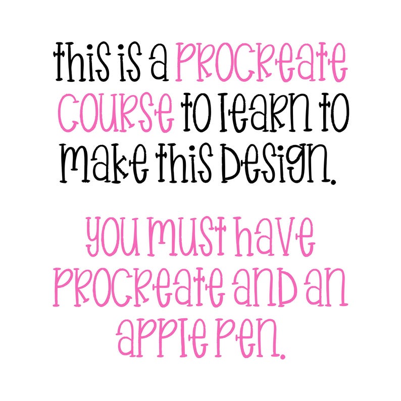 Procreate Tutorial, Design in Procreate, Painted Word Procreate Course ...