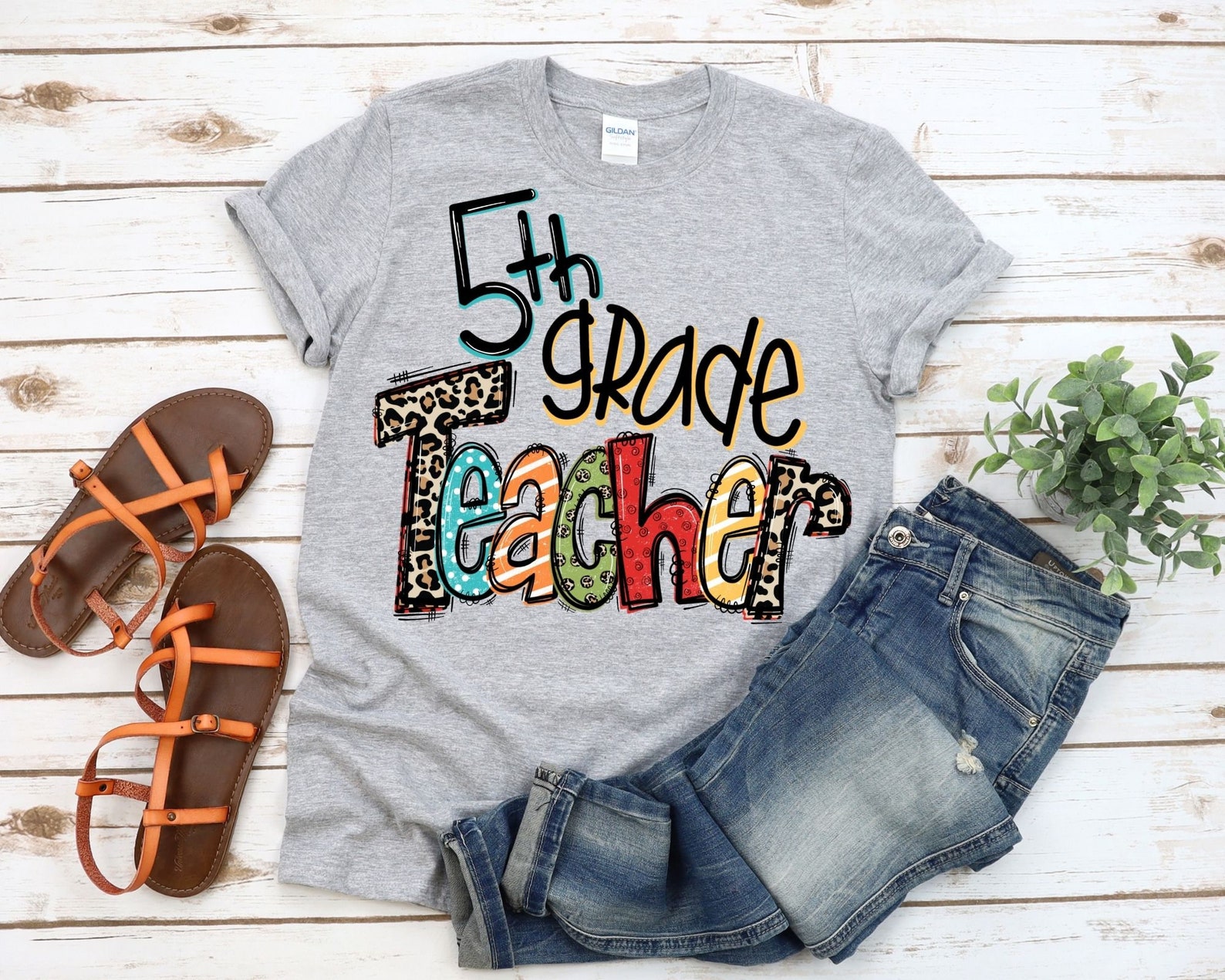 5th Grade Teacher Instant Digital Download, PNG for Sublimation ...