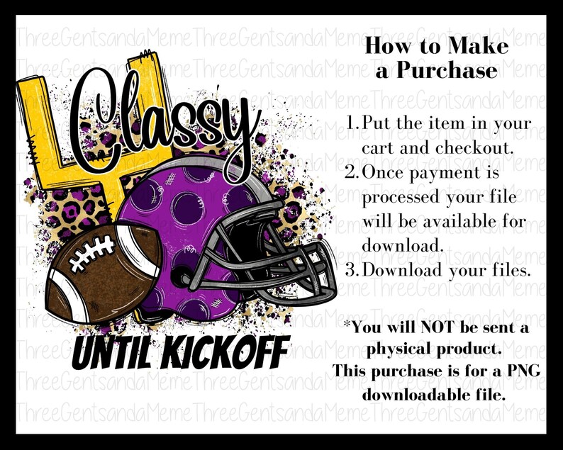 Classy Until Kickoff Purple Cheetah Print Football Mom - Etsy