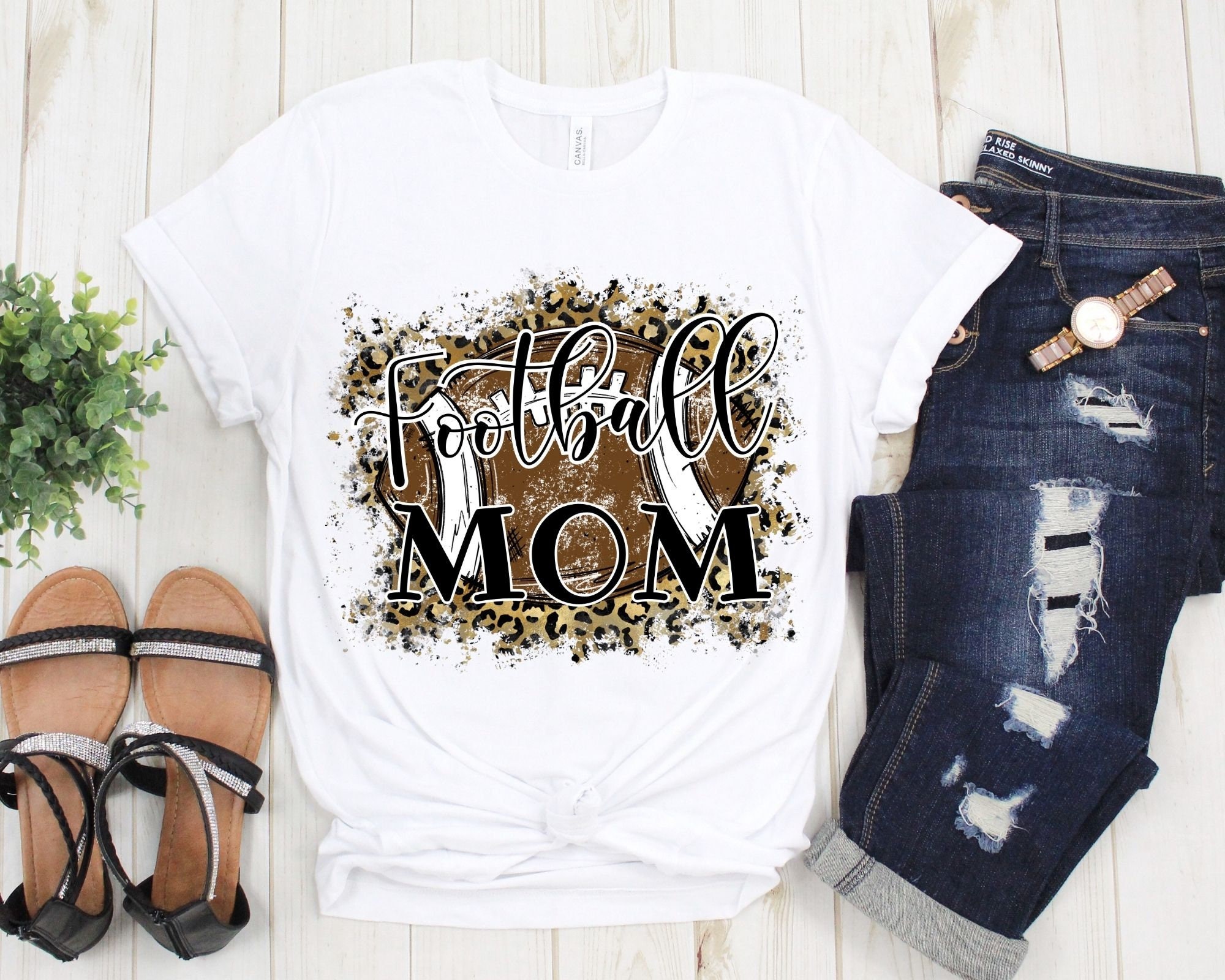 Cheetah Print Football Mom Transparent PNG for Instant - Etsy