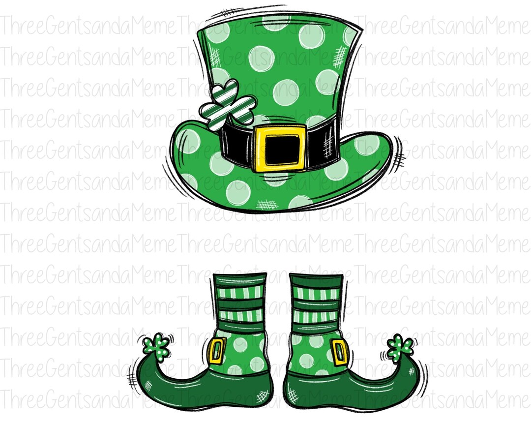 Leprechaun Hat and Shoes Printable, Add Personalization and Print This ...