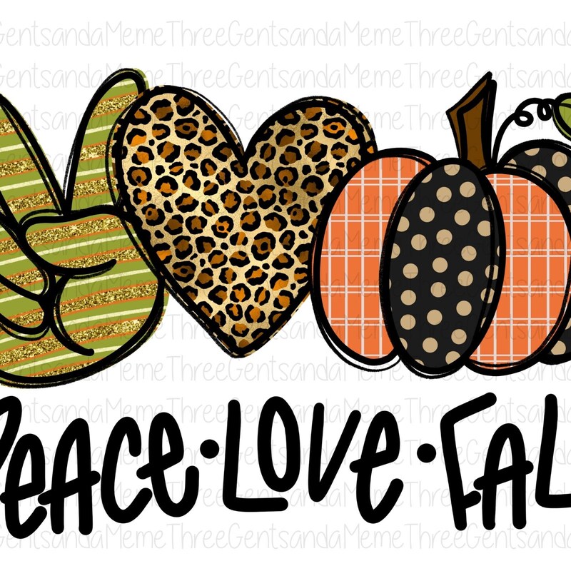 Peace Love Fall - Etsy