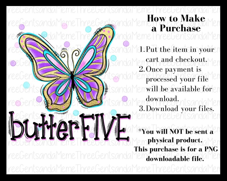 Turning Five Birthday Design Instant Digital Download PNG, Hand Drawn T ...