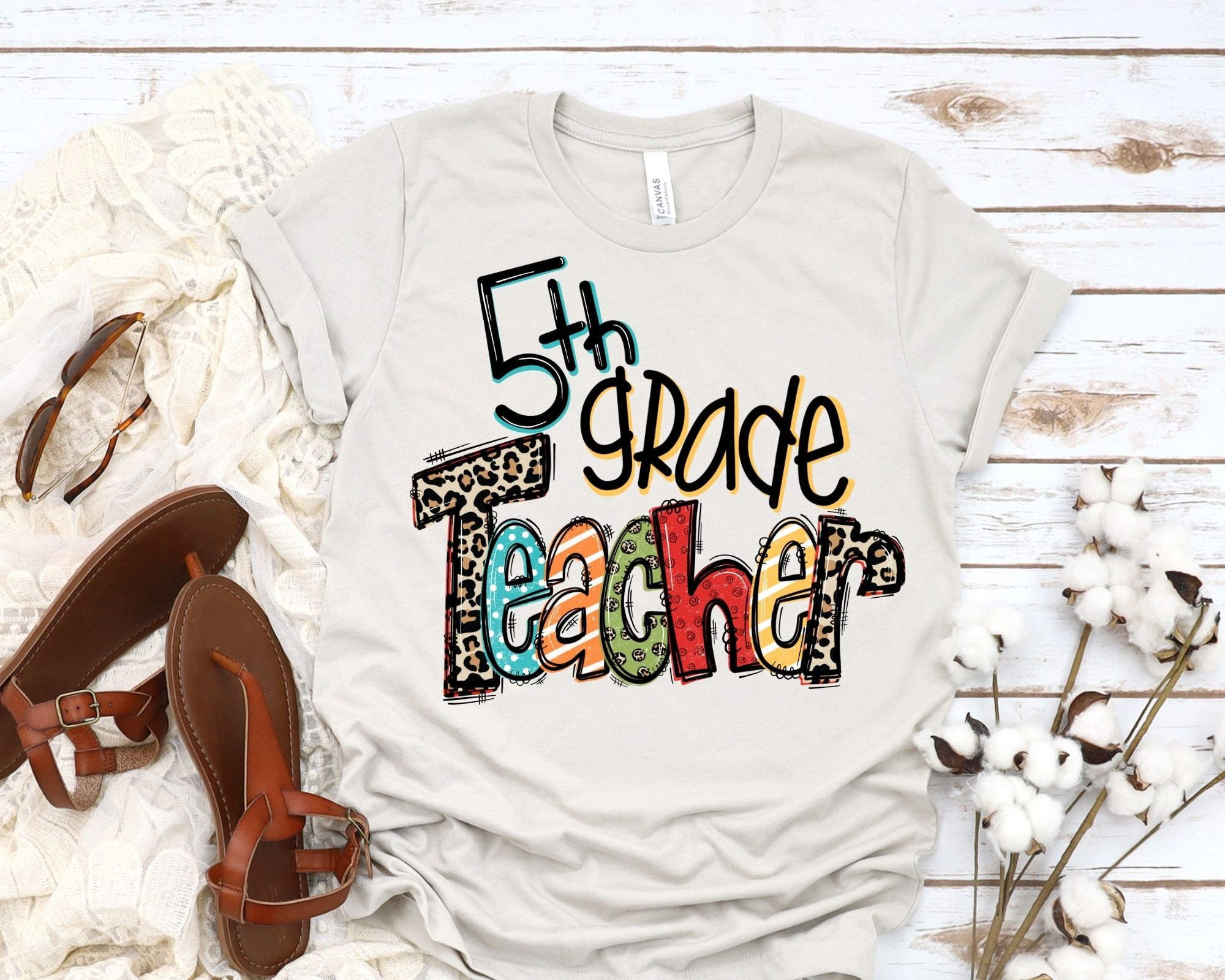 5th Grade Teacher Instant Digital Download, PNG for Sublimation ...