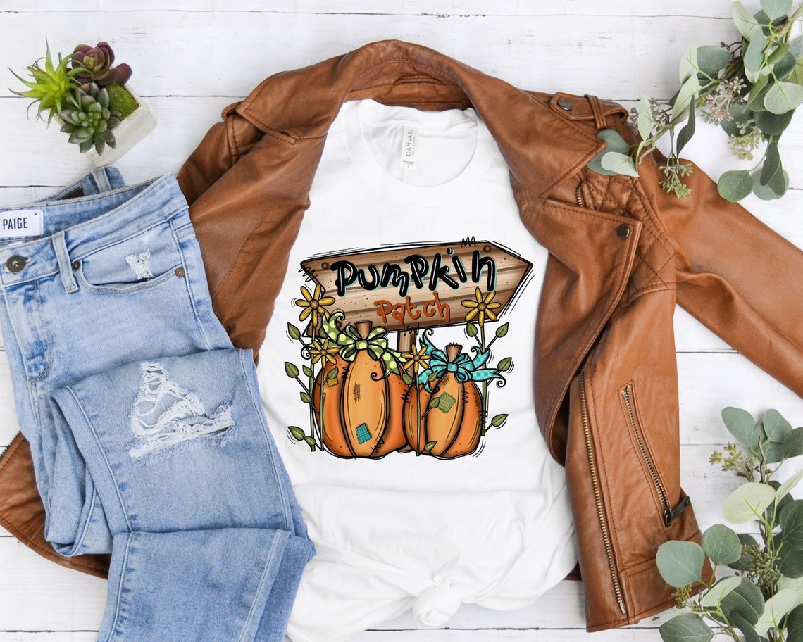 Pumpkin Patch Fall Instant Digital Download PNG Hand Drawn - Etsy