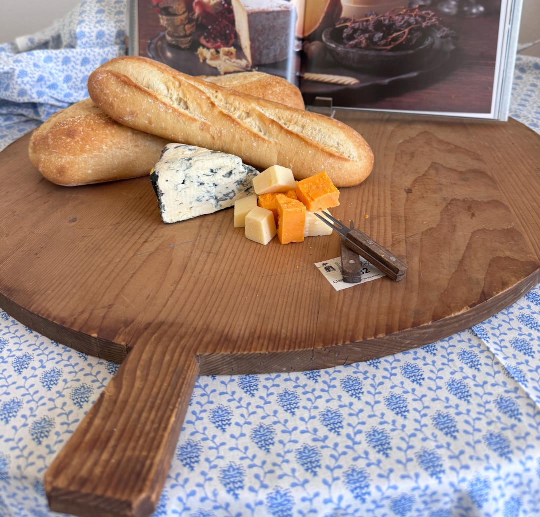 Large Antique French Wood Breadboard - Etsy