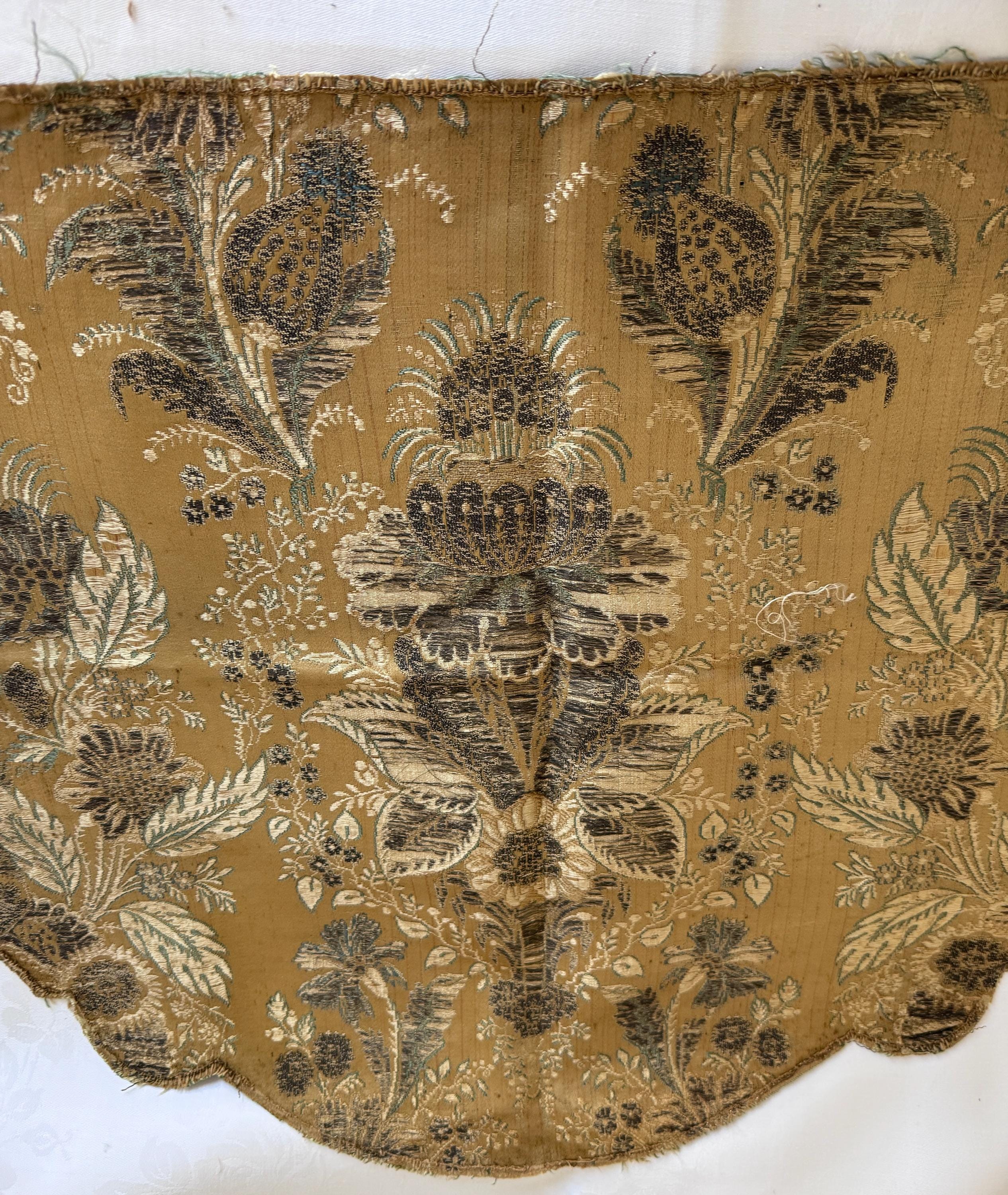18th Century French Silk Brocade Fragment (textile A) - Antique ...
