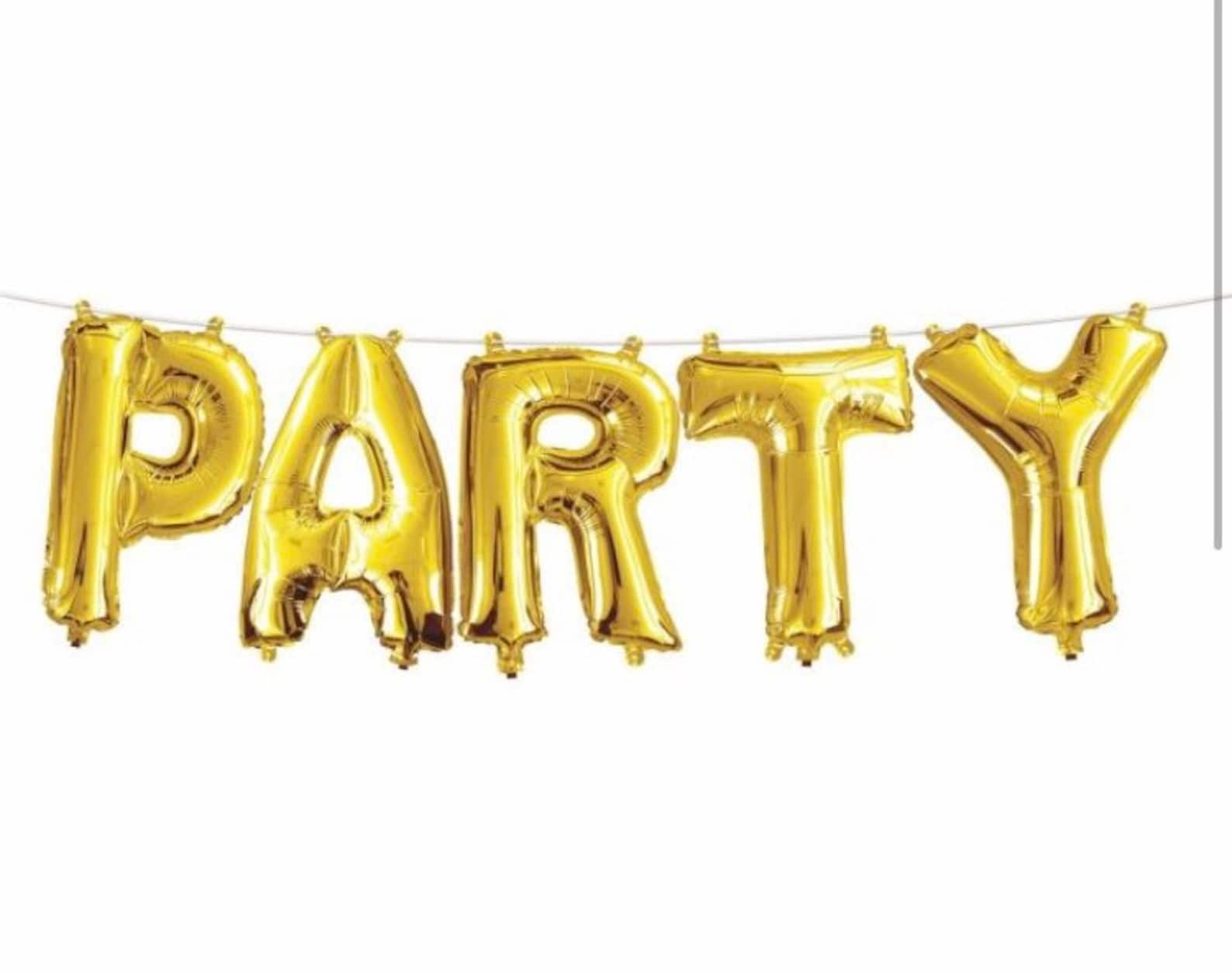 PERSONALISE 16 GOLD Letter/number Balloons Kit Create | Etsy