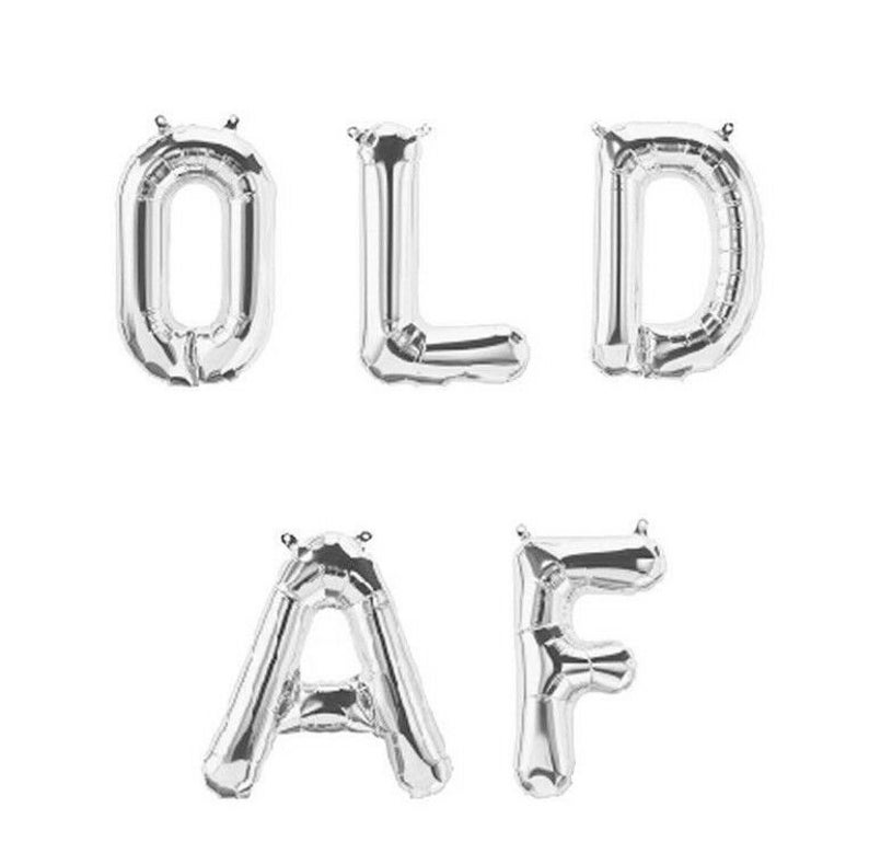 PERSONALISE 16" SILVER Letter/number Balloons Kit | Create Your Own ...