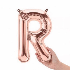 PERSONALISE 16 ROSE GOLD Letter/number Balloons Create Your Own Balloon ...