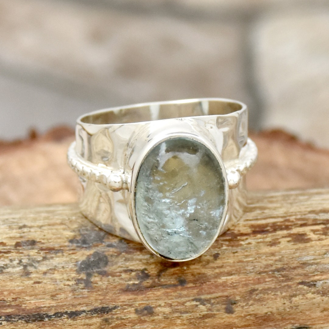 Aquamarine Ring, Handmade Ring, Statement Ring , 925 Sterling Silver ...