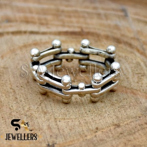 925 Sterling Silver Foldable Ring, Handmade Ring, Dainty Ring, Moving ...