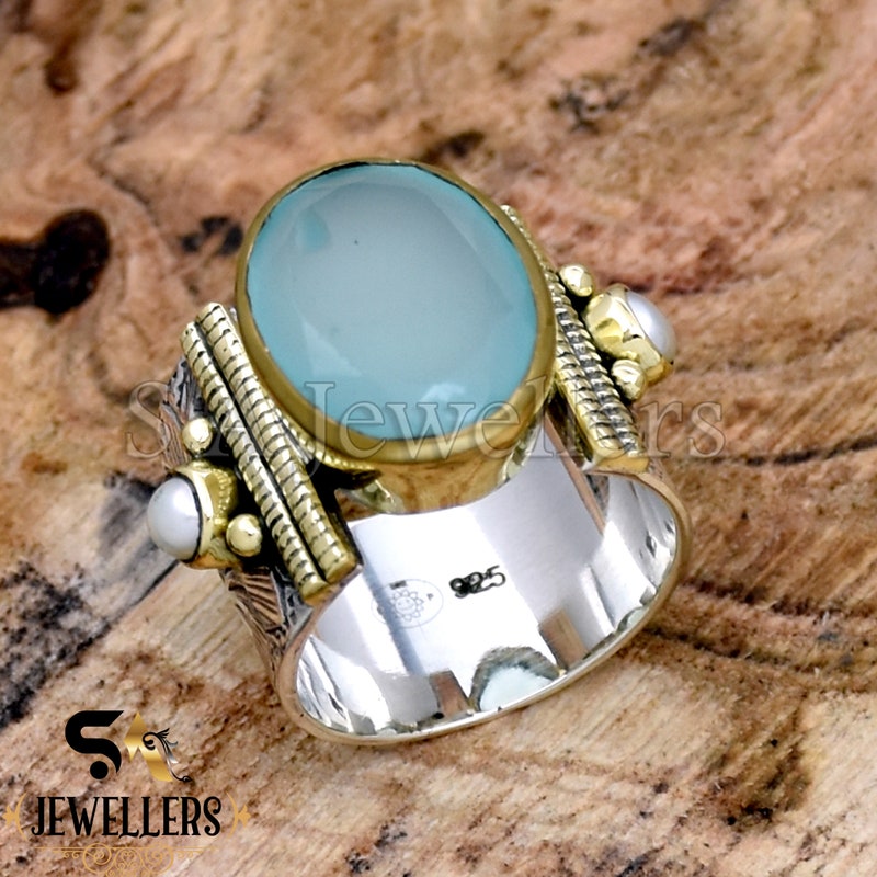 Chalcedony Ring - Etsy