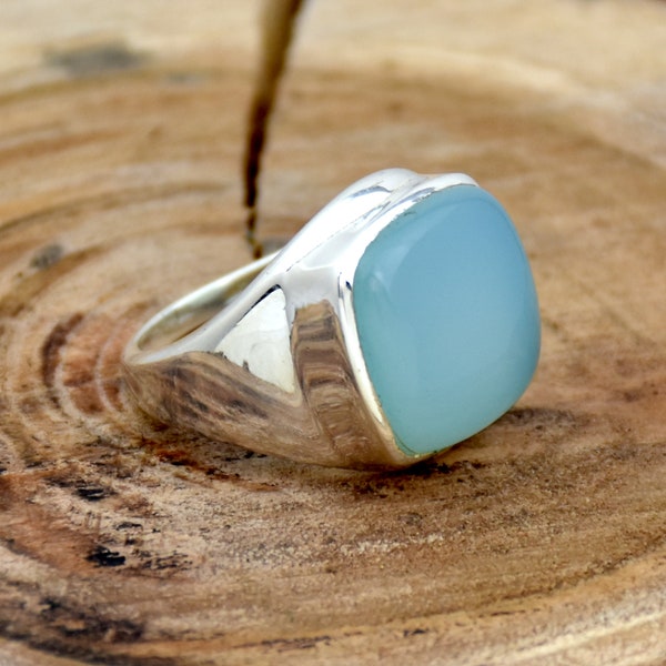 Chalcedony Ring - Etsy
