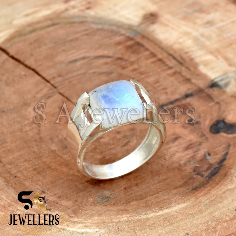 Mens Moonstone Ring - Etsy