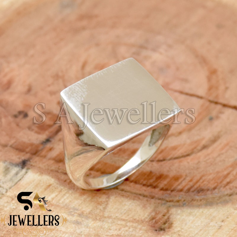 Square Signet Ring - Etsy