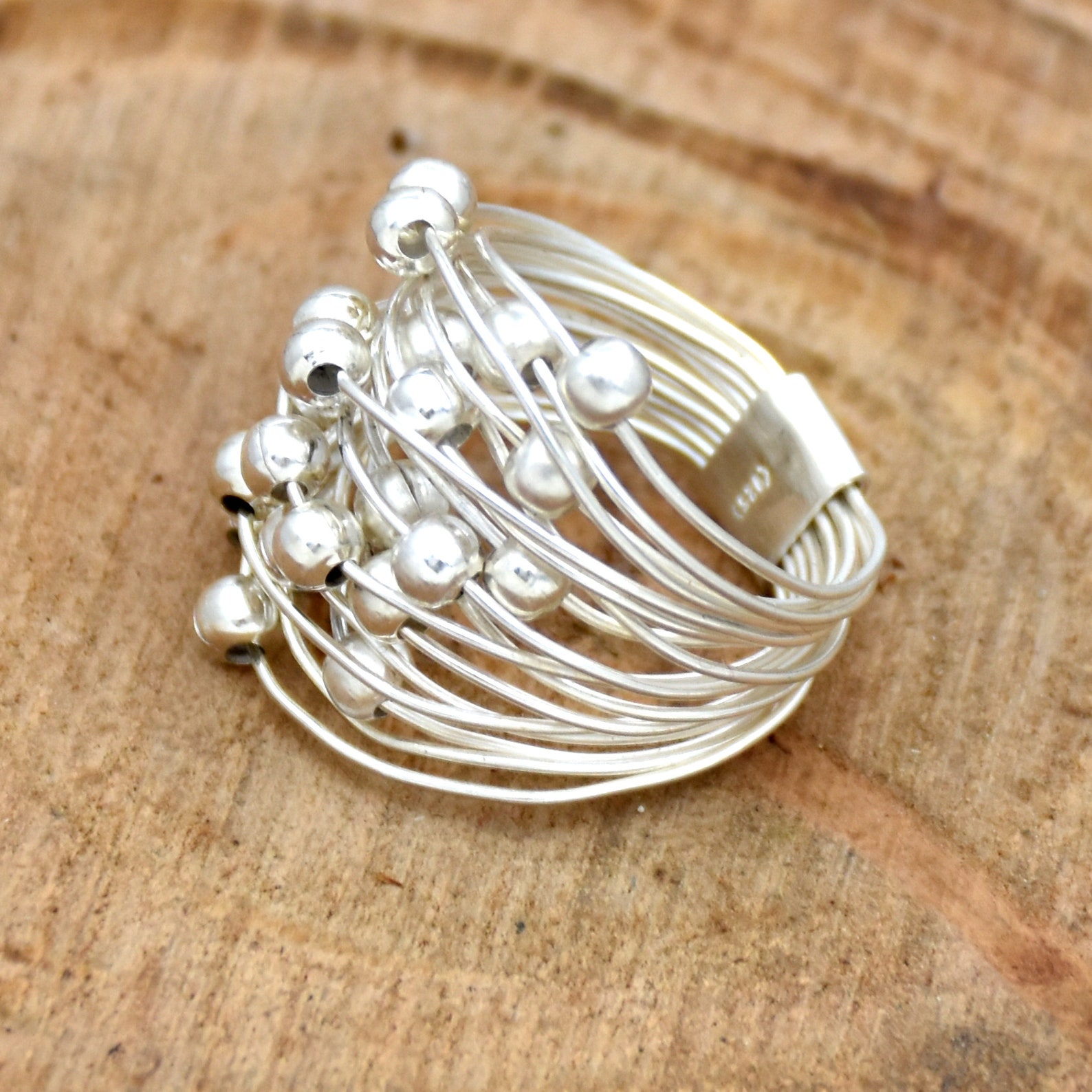 Handmade Wraparound Silver Wire Ring Sterling Silver Ring | Etsy