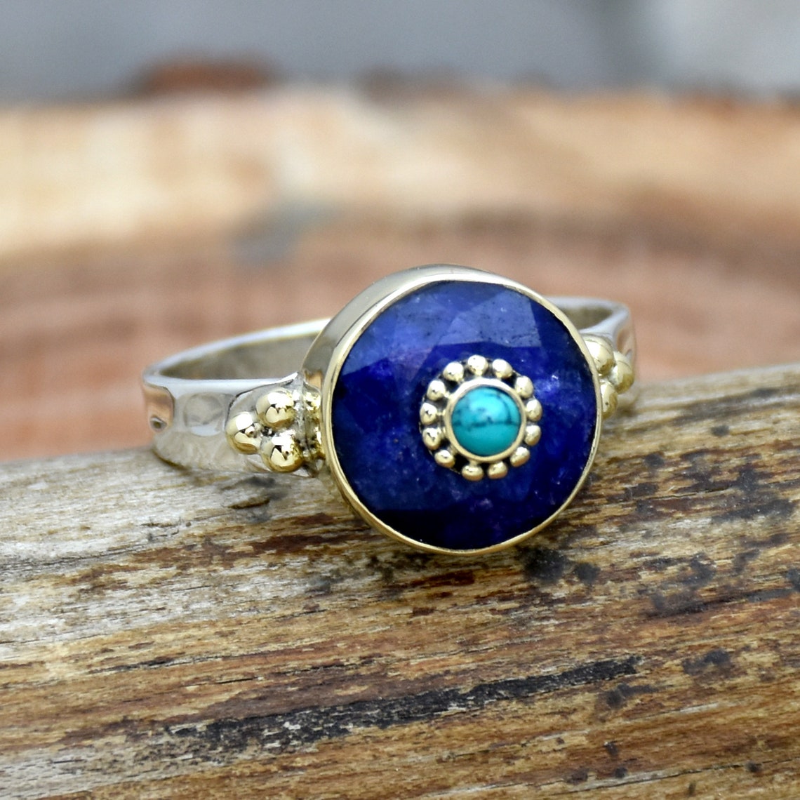 Indian Sapphire Ring 925 Sterling Silver Ring Handmade Ring | Etsy