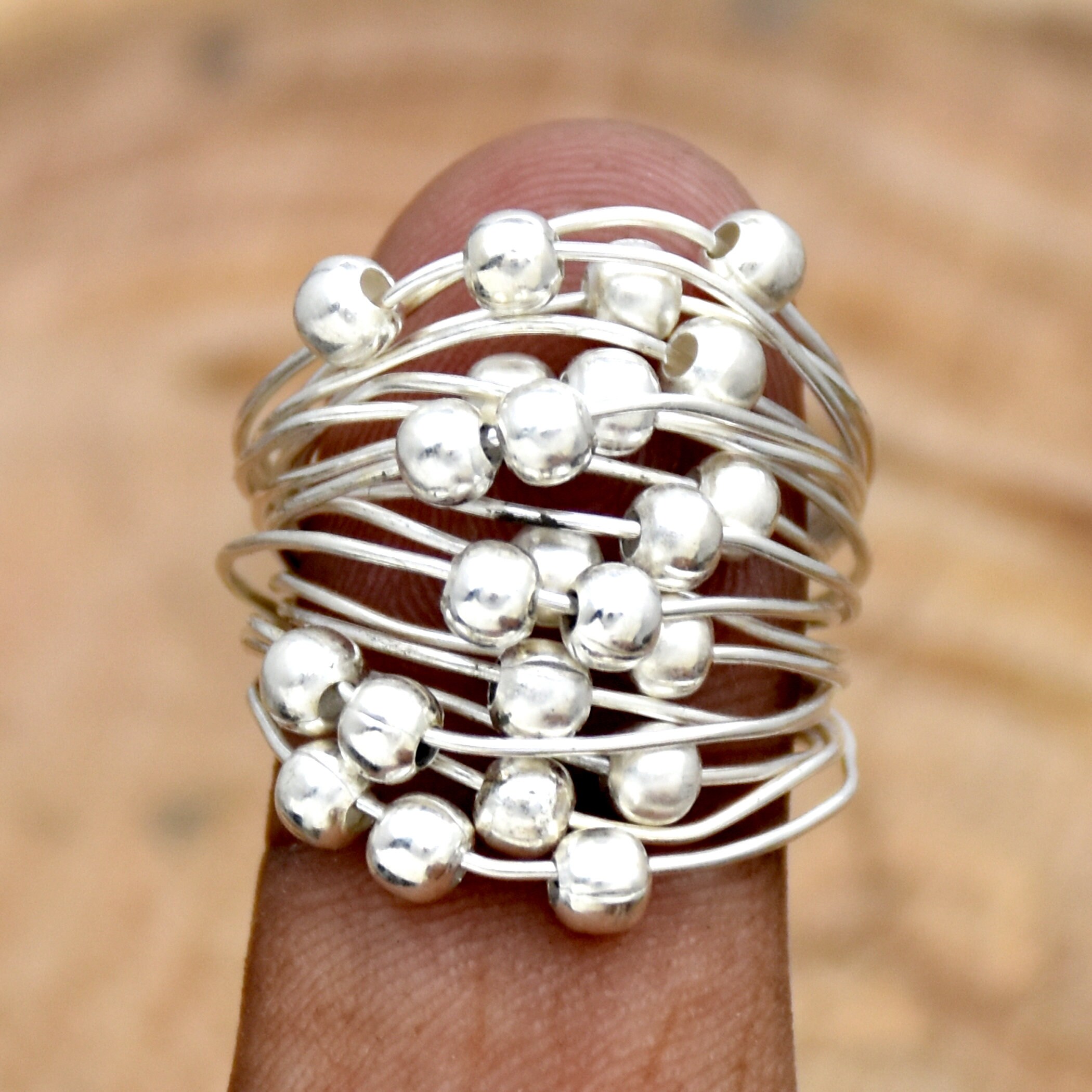 Handmade Wraparound Silver Wire Ring Sterling Silver Ring | Etsy