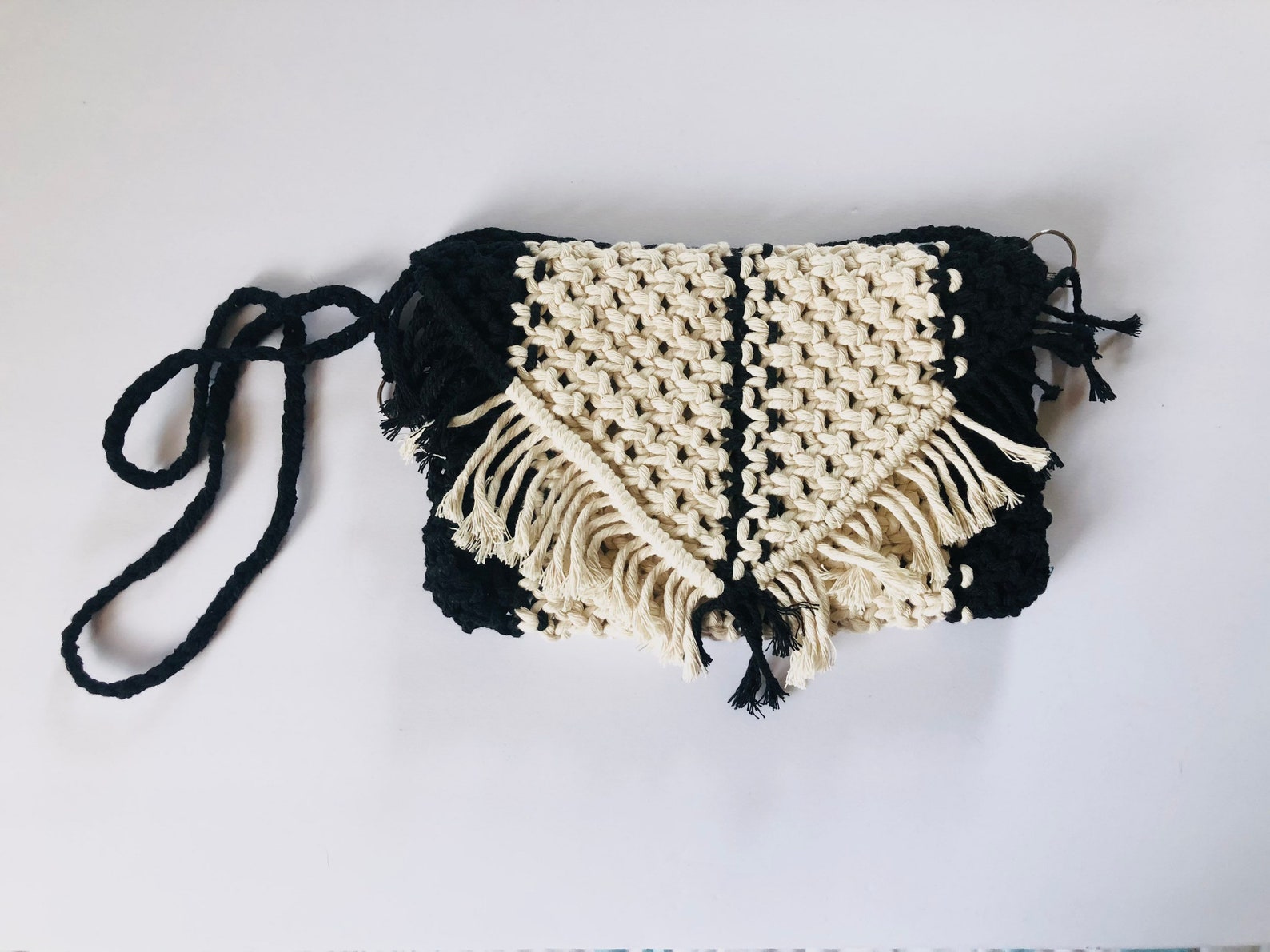 Handmade Macrame Purse With Detachable Strap // Boho Accessories ...