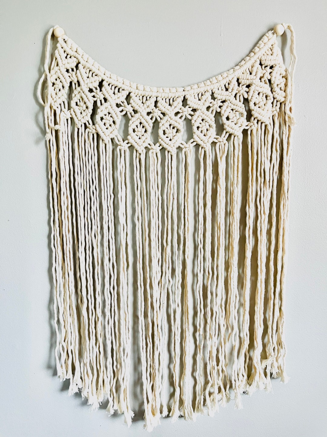 Handmade Macrame Banner // Boho Decor // Coastal Decor // Nautical ...
