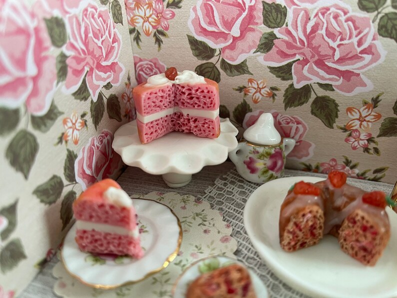 1:12 Scale Dollhouse Miniature Cake Dolls House Kitchen Food - Etsy