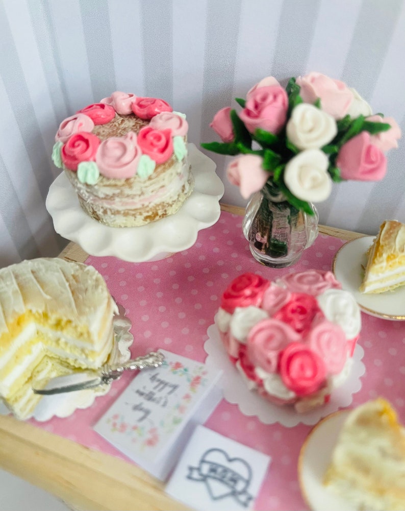 1:12 Scale Dollhouse Miniature Cake Dolls House Kitchen Food - Etsy