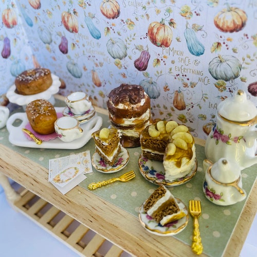1:12 Scale Dollhouse Miniature Cake Dolls House Kitchen Food - Etsy