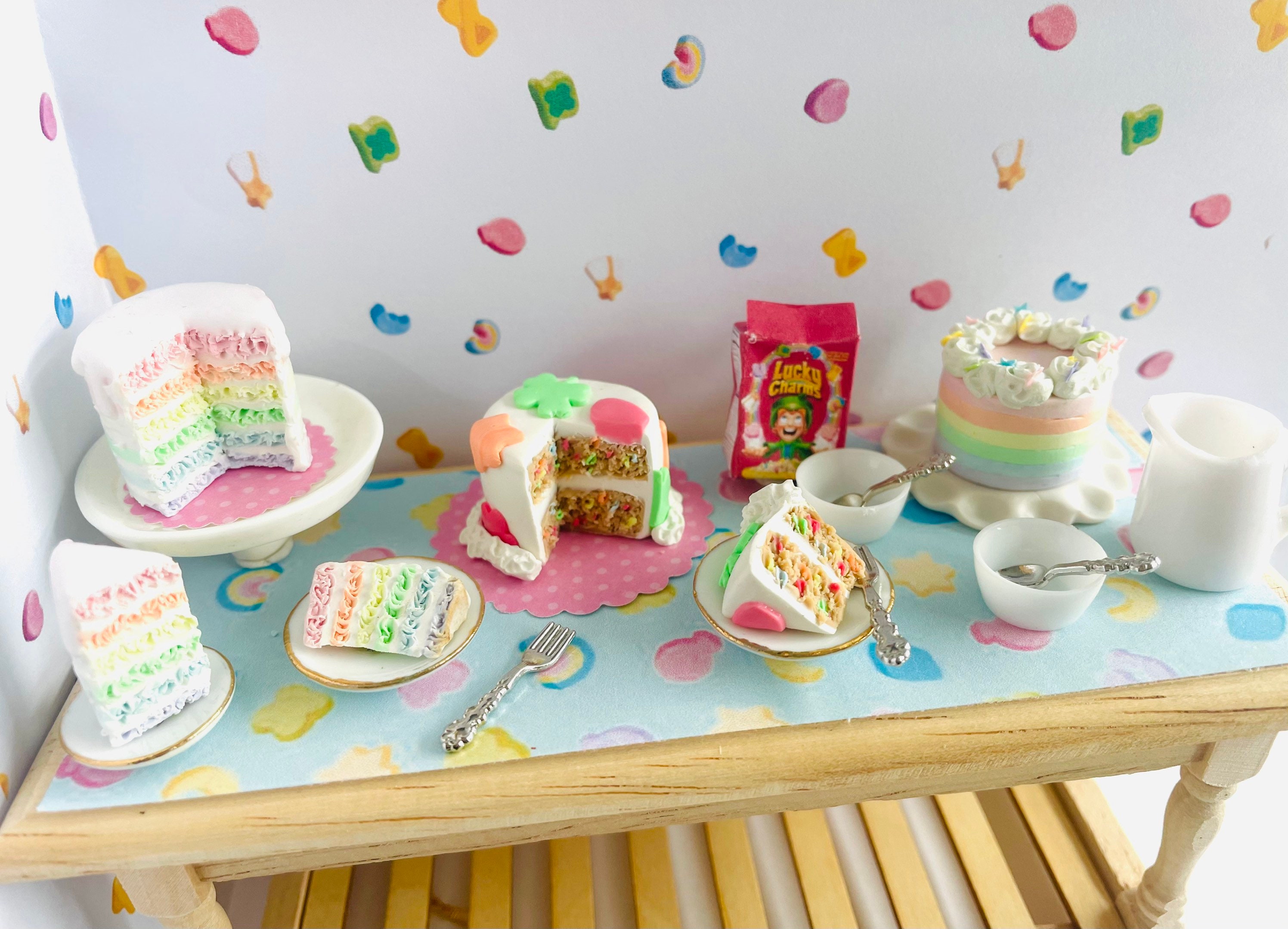 1:12 Scale Dollhouse Miniature Cake Dolls House Kitchen Food | Etsy