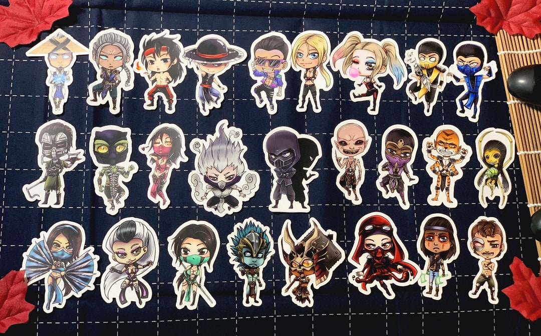 MK Fighter, Mortal Kombat Fighter Chibi Sticker Decal Game - Etsy