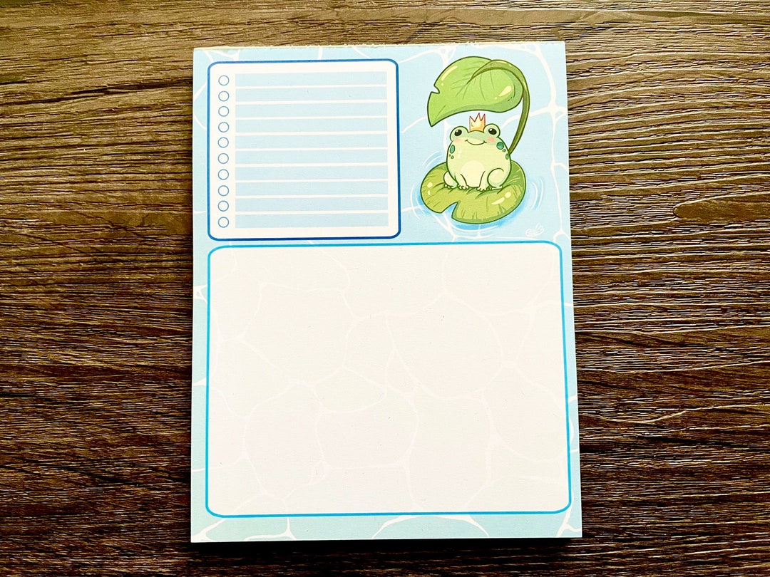 Frog King Frog King Notepad Notepad Writing Pad Frog - Etsy