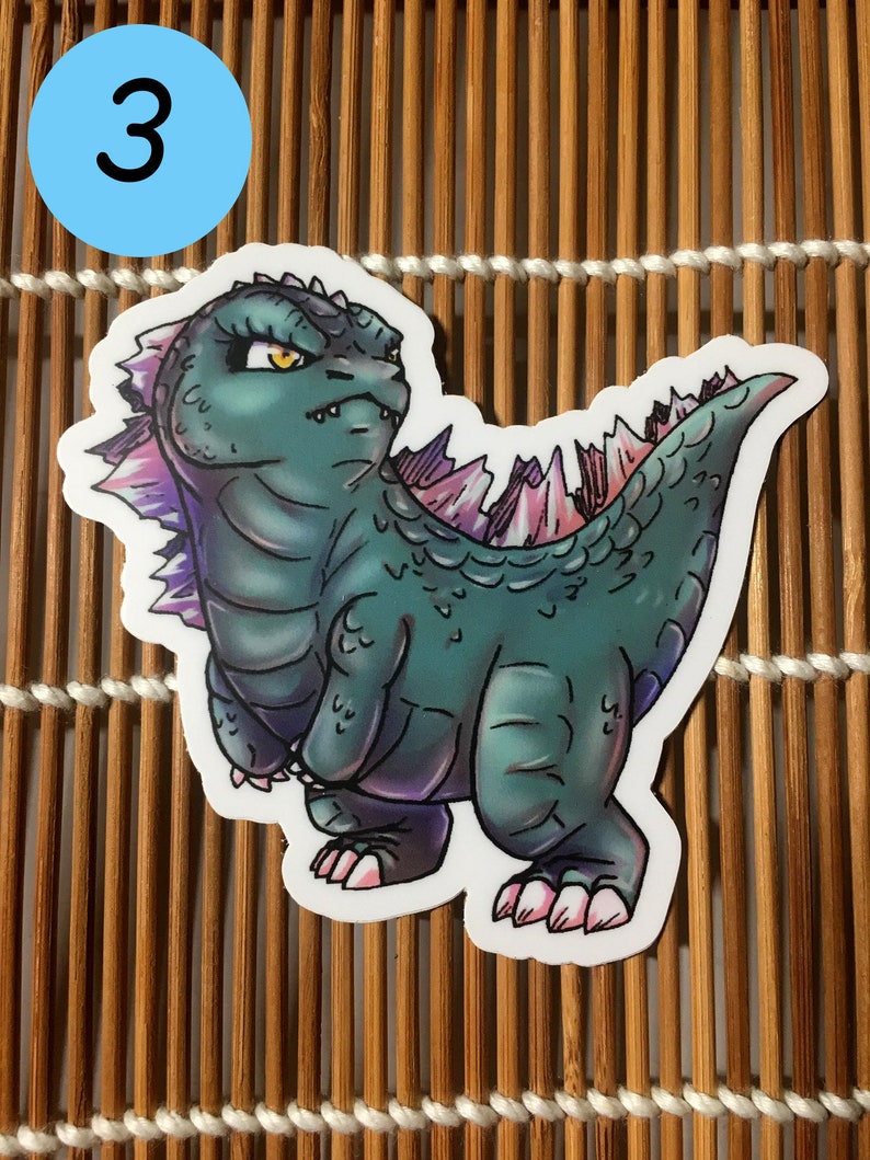 Godzilla Stickers, Decals - Etsy