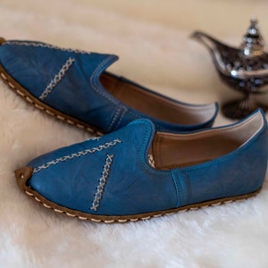 Turkish Genuine Leather Handmade Women Aladdin Yemeni Shoes - Etsy