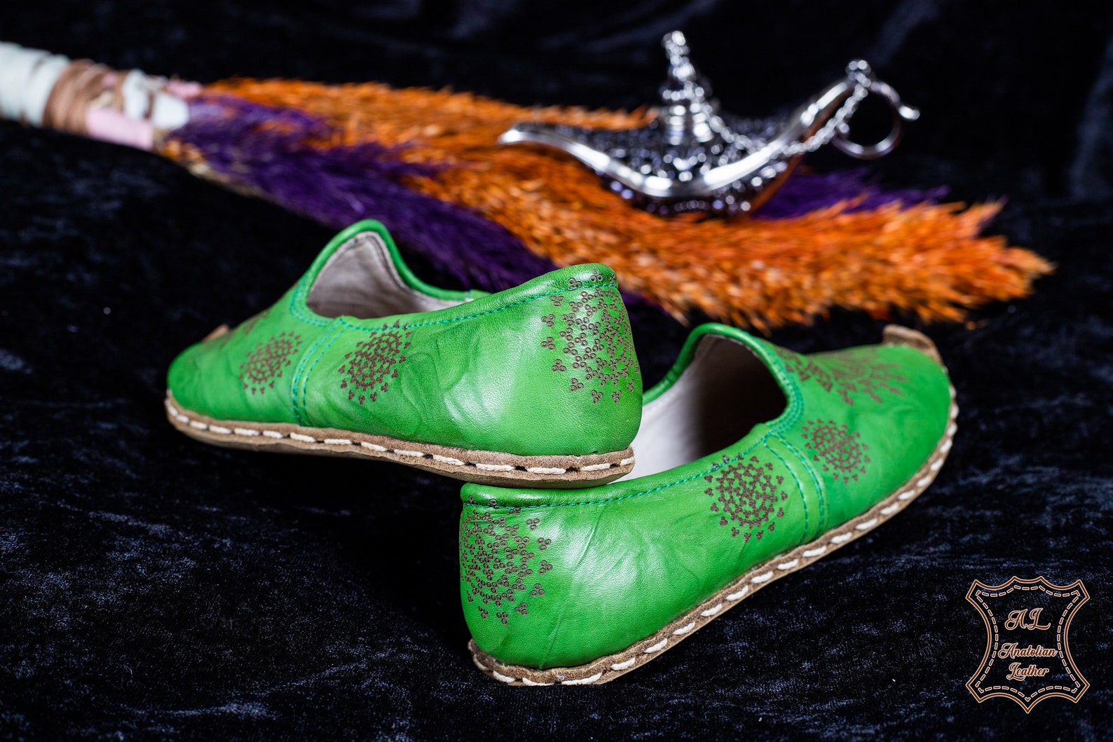 Turkish Genuine Leather Handmade Women Yemeni Shoes Natural - Etsy