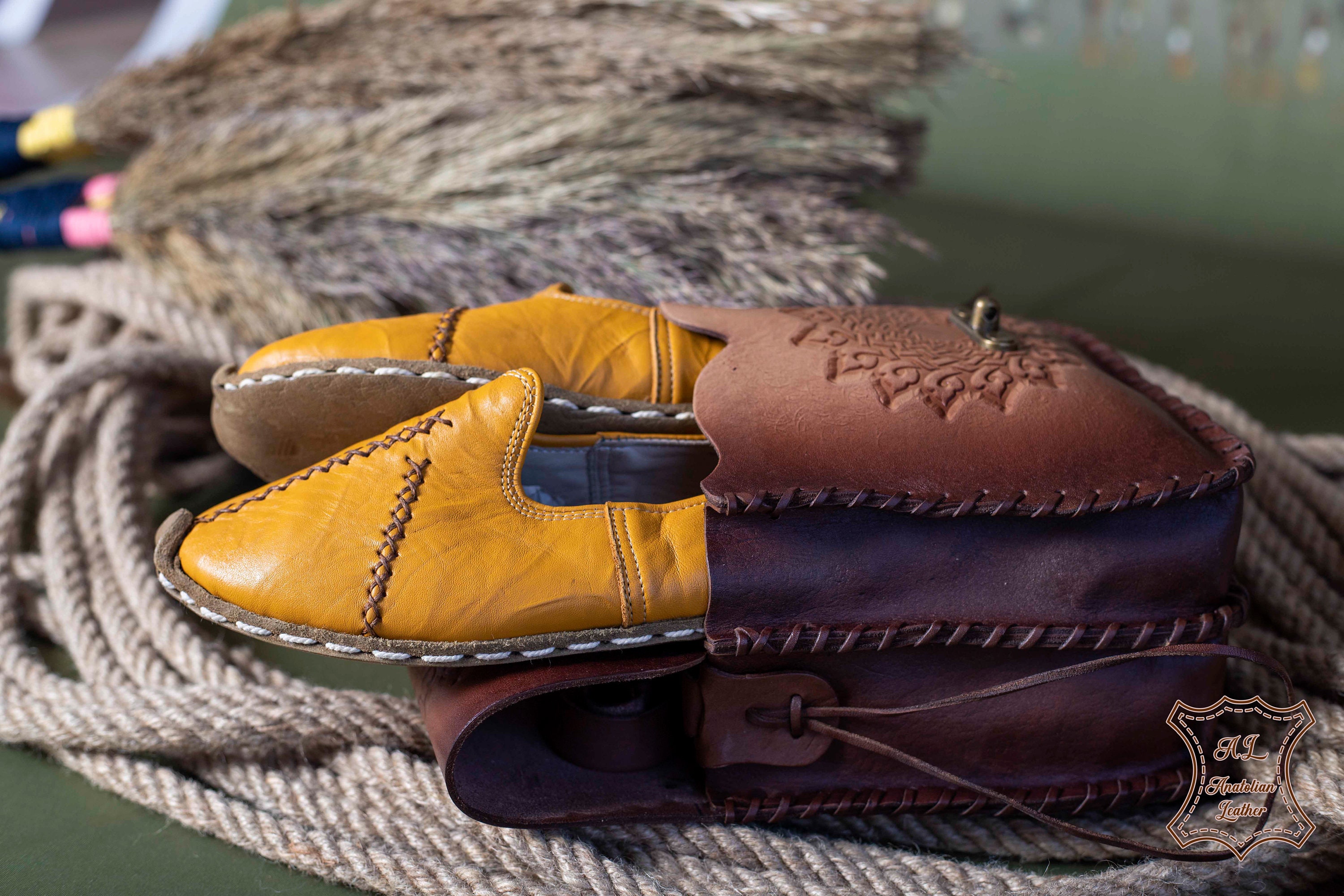 Turkish Genuine Leather Handmade Men Aladdin Yemeni Shoes | Etsy