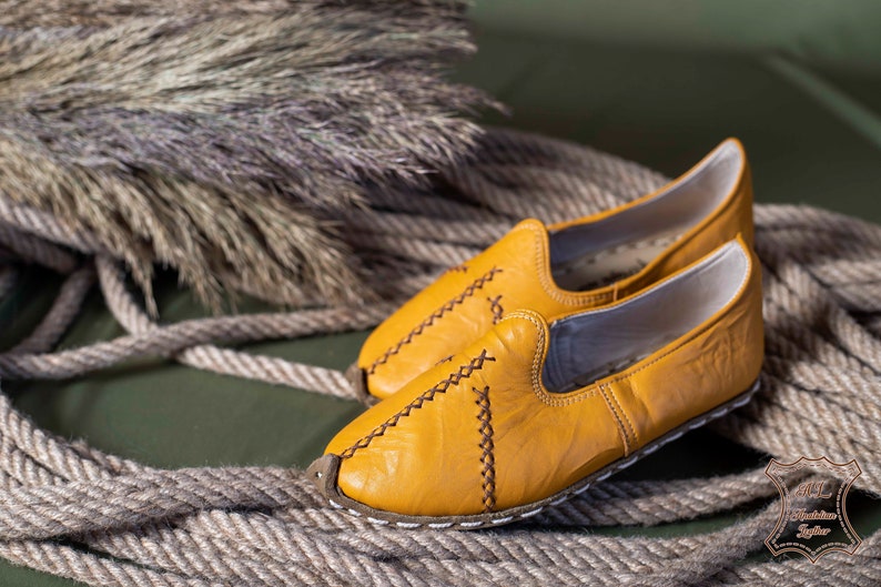 Turkish Genuine Leather Handmade Men Aladdin Yemeni Shoes - Etsy