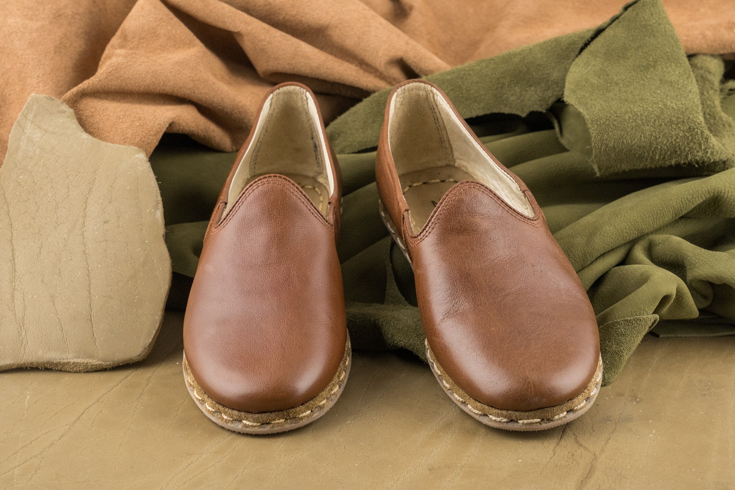 Turkish Genuine Brown Leather Handmade Men SPORT Yemeni Shoes - Etsy