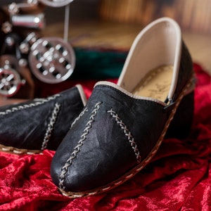 Turkish Genuine Leather Handmade Women Yemeni Shoes Natural - Etsy