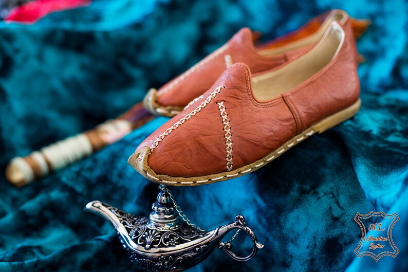 Turkish Genuine Leather Handmade Men Aladdin Yemeni Shoes - Etsy