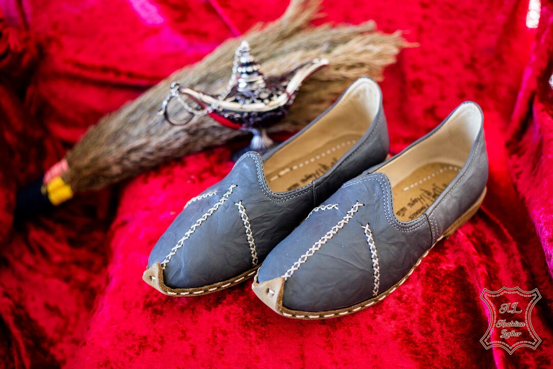 Turkish Genuine Leather Handmade Men Aladdin Yemeni Shoes - Etsy