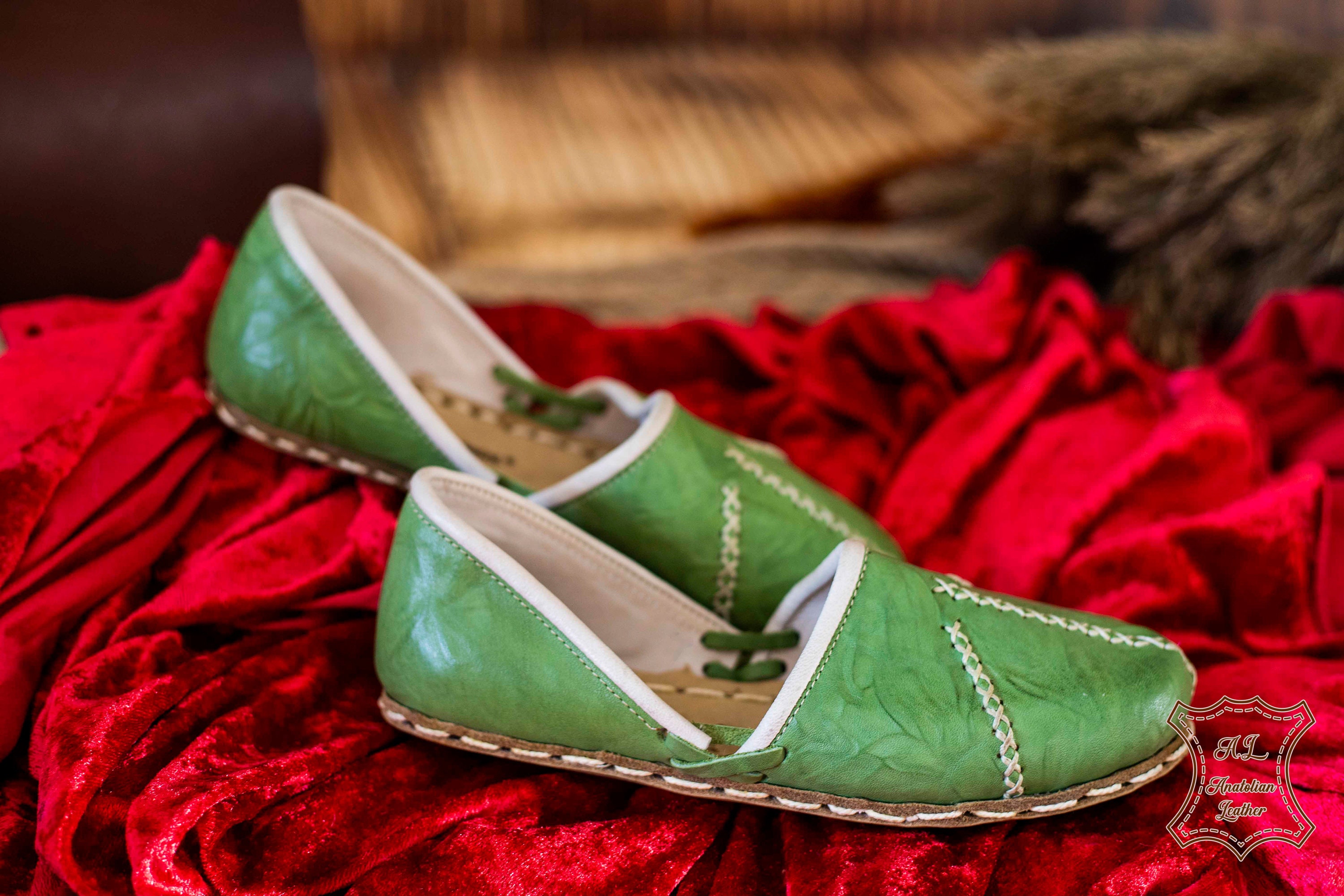 Turkish Genuine Leather Handmade Women Yemeni Shoes Natural - Etsy