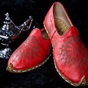 Turkish Genuine Leather Handmade Women Yemeni Shoes, Natural, Colorful ...